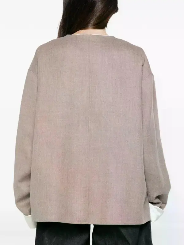 Carven Piped-trim V-neck Top