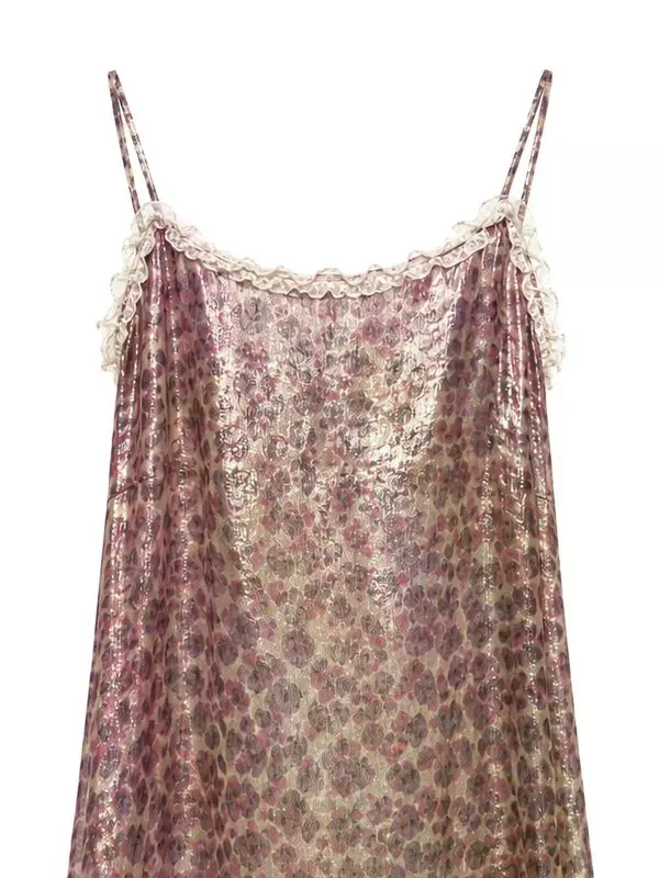 Miu Miu Leopard-print Lace-trim Mini Dress