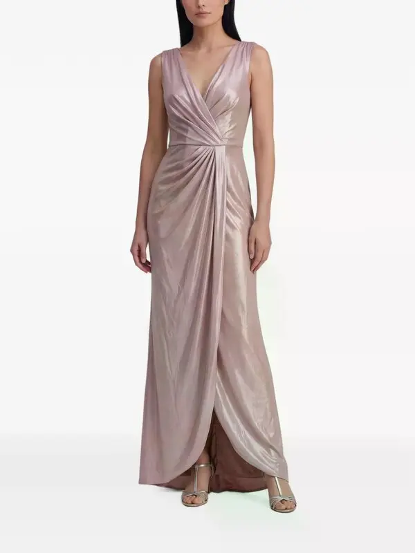 MARCO GABRIELLI ATELIER Draped V-neck Maxi Dress