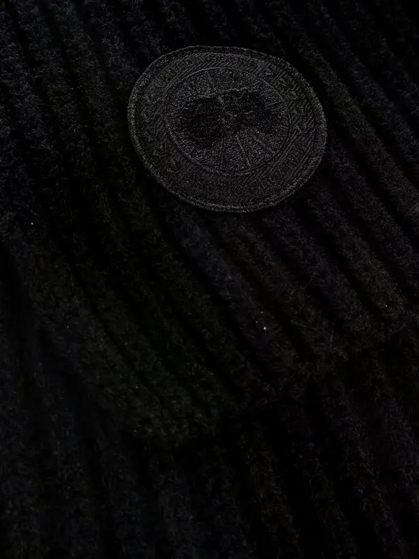 Canada Goose Ribbed Logo-patch Scarf