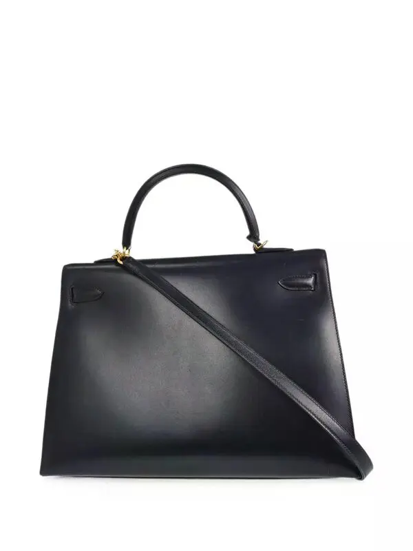 Hermès 2000 35 Kelly Sellier Shoulder Handbag - Blue