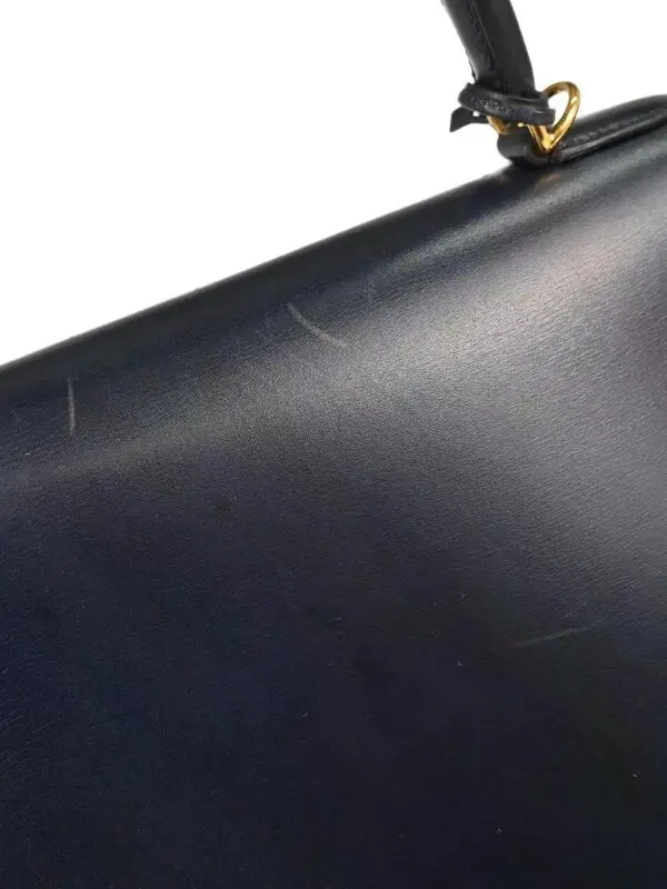 Hermès 2000 35 Kelly Sellier Shoulder Handbag - Blue