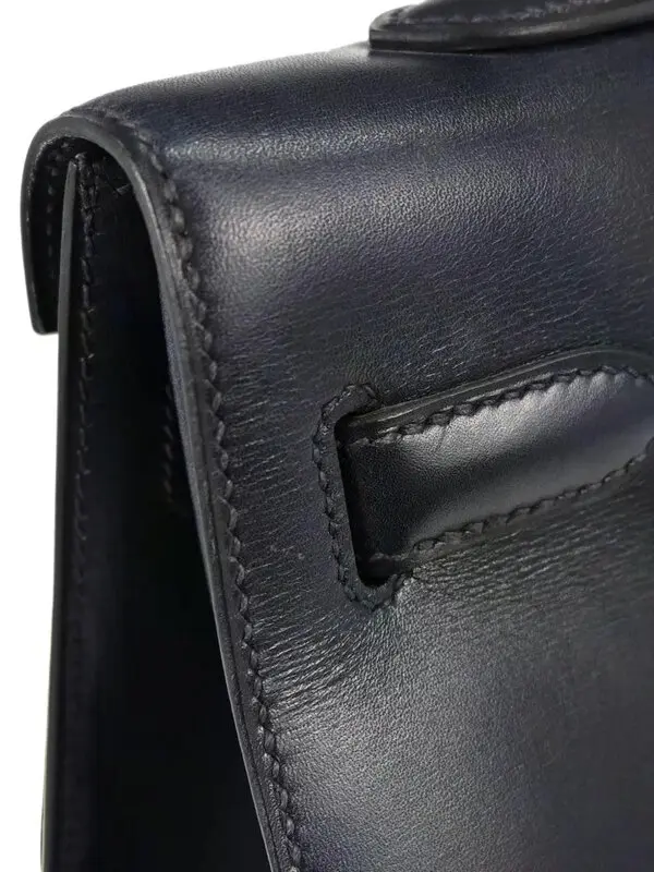 Hermès 2000 35 Kelly Sellier Shoulder Handbag - Blue