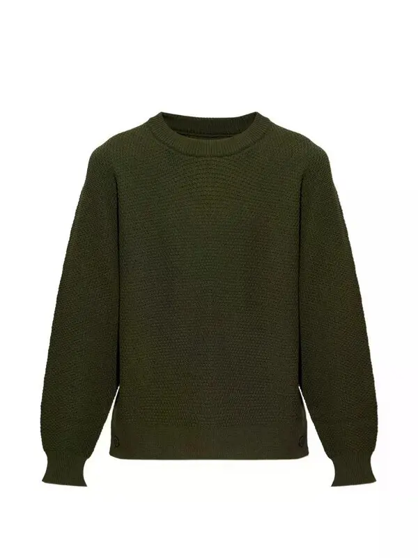 Issey Miyake Button-detail Waffle-knit Sweater