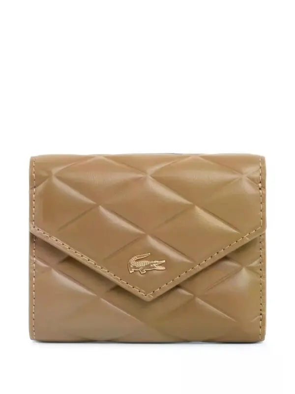 Lacoste Crocodelle Leather Billfold Wallet