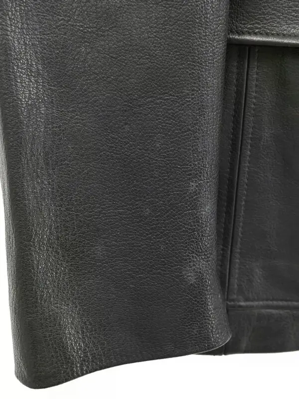 Gucci Single-breasted Leather Blazer