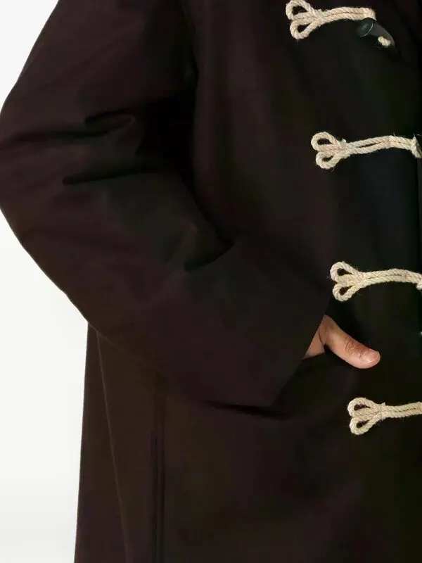 Yohji Yamamoto Toggle-fastening Hooded Coat