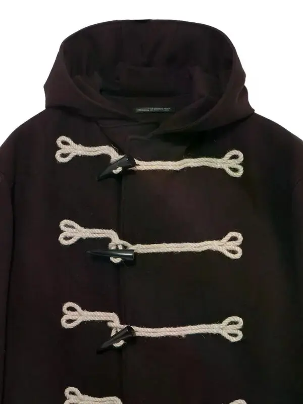 Yohji Yamamoto Toggle-fastening Hooded Coat