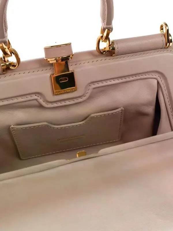 Dolce & Gabbana Medium Grandma Leather Tote Bag - Pink