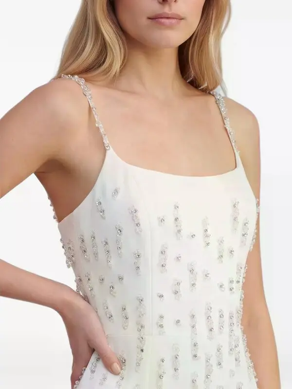 MARCO GABRIELLI ATELIER Beaded Spaghetti-strap Mini Dress