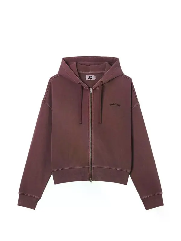 Izzue Logo-embroidered Zip-up Hoodie