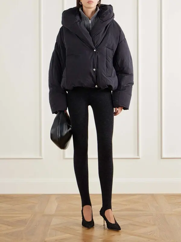 Sportmax Vodka Hooded Cropped Shell Down Jacket