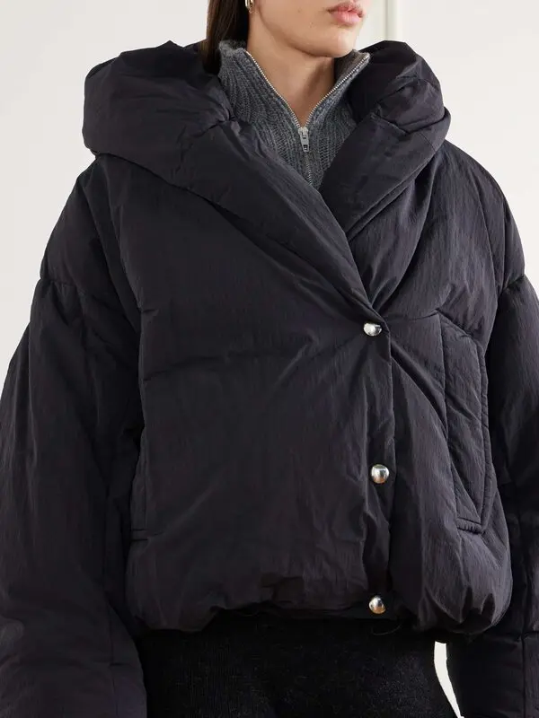 Sportmax Vodka Hooded Cropped Shell Down Jacket