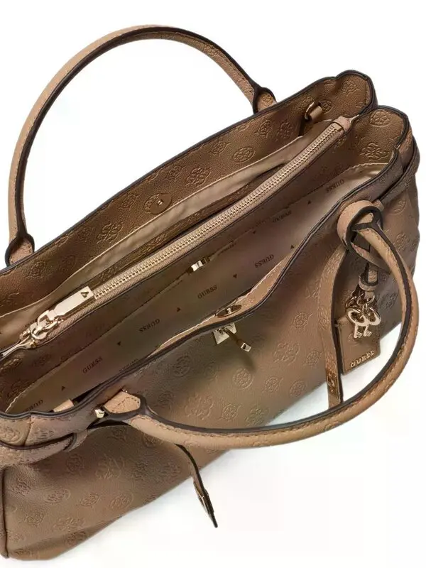 Guess Ella Logo-debossed Satchel Bag