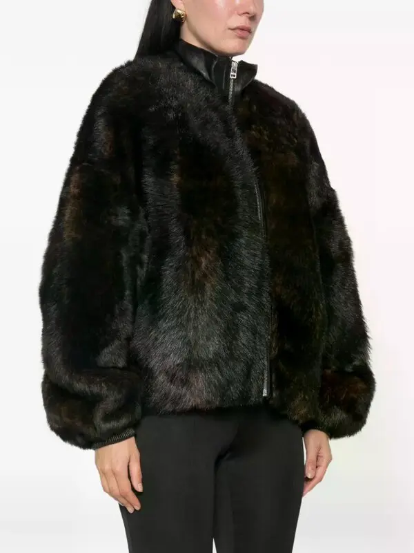 THE FRANKIE SHOP Fur Bomber Jacket