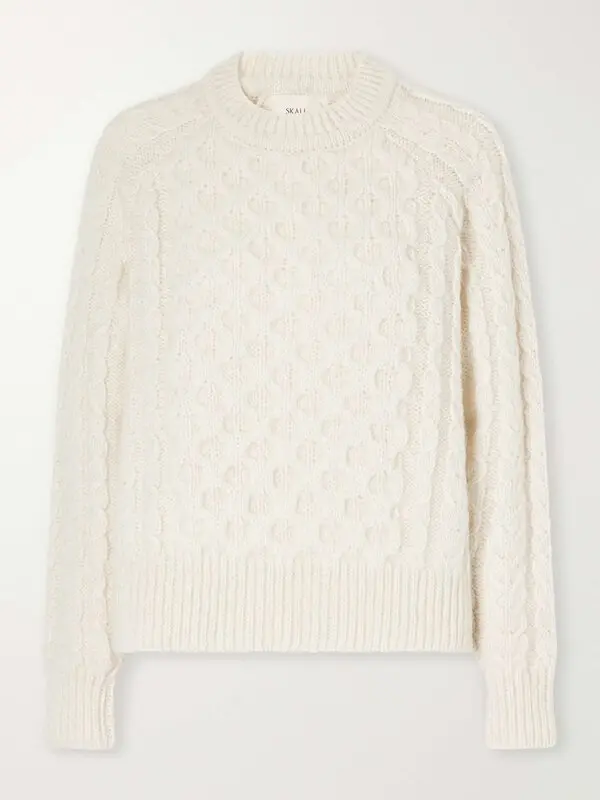 SKALL STUDIO Lennox Cable-knit Wool Sweater
