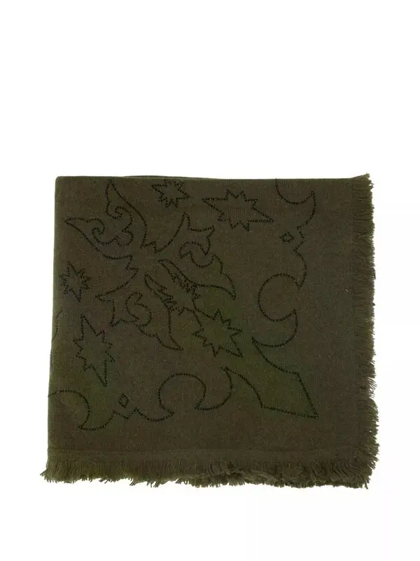 Zadig&Voltaire Stevie Strass Western Scarf - Green