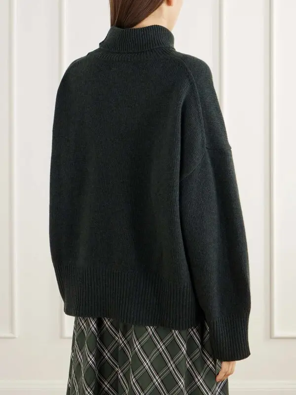 SKALL STUDIO Silene Rib-trimmed Wool Turtleneck Sweater