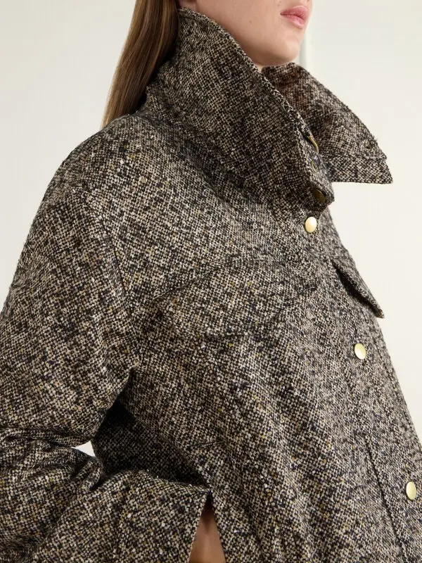 Veronica Beard Silversmith Dickey Padded Tweed Jacket - Neutrals