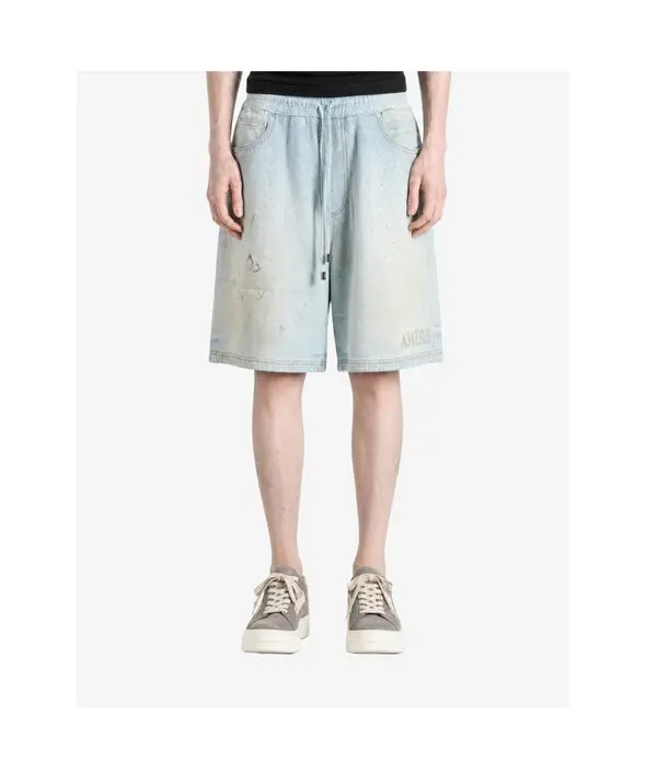 Amiri Crystals Denim Shorts - No