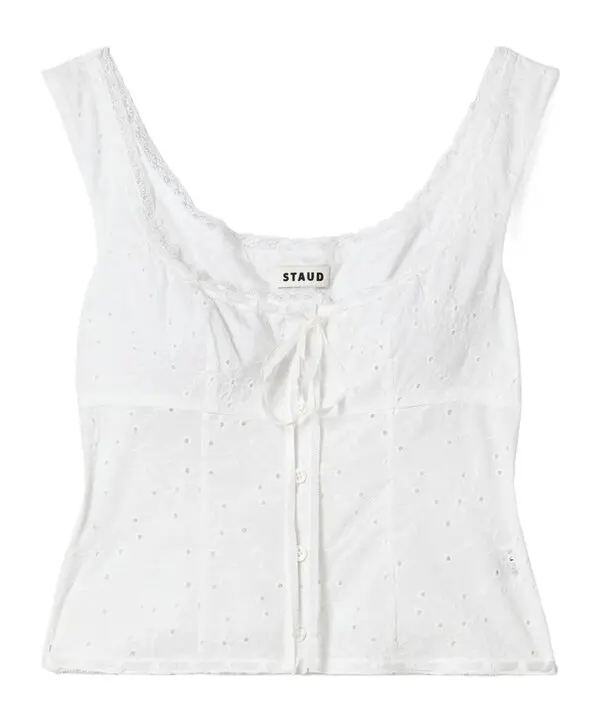 Staud Cotton Camisole - White