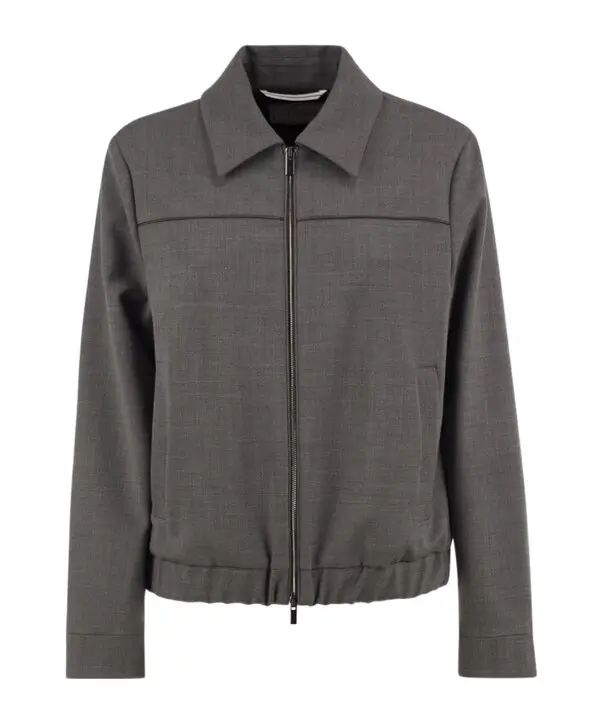 Peserico Long-sleeve Casual Zip-up Jacket