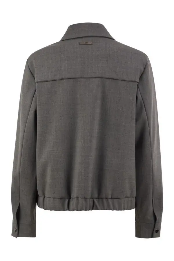 Peserico Long-sleeve Casual Zip-up Jacket
