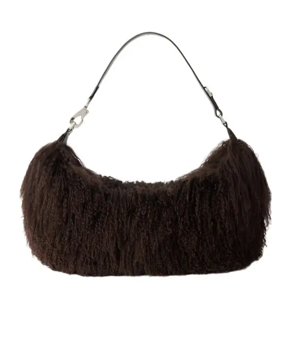 LEMAIRE Quiver Clip Bag In Mongolian Lambskin