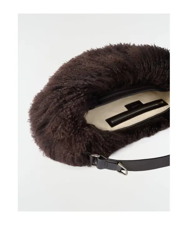 LEMAIRE Quiver Clip Bag In Mongolian Lambskin