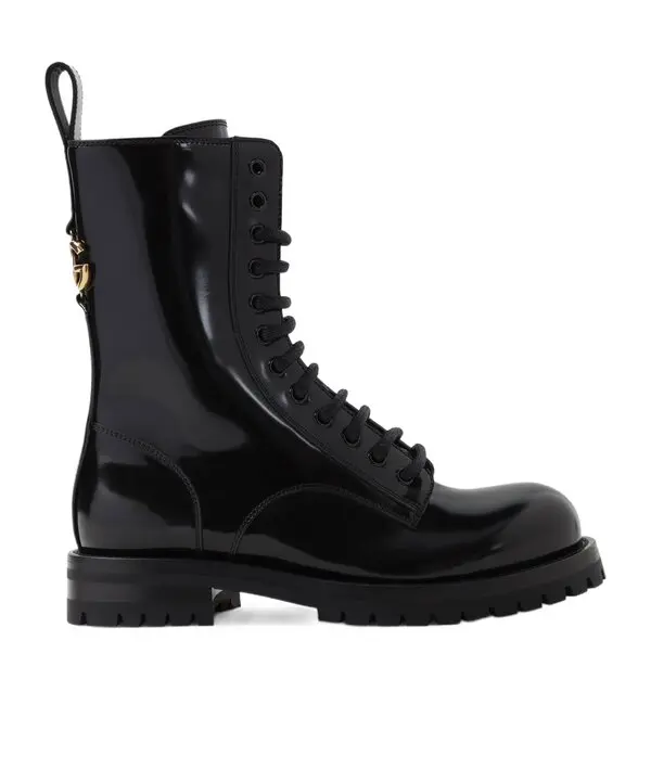 Dolce & Gabbana Lace-up Ankle Boots