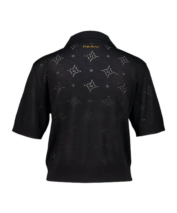Marni Short-sleeved Knit Cardigan