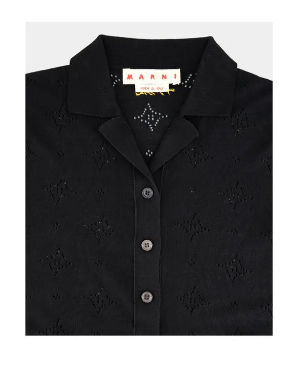 Marni Short-sleeved Knit Cardigan