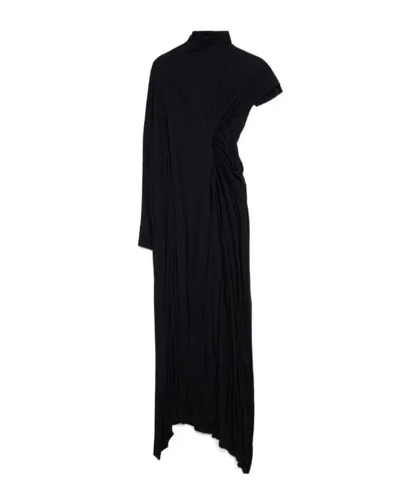 Balenciaga Draped Cape Dress