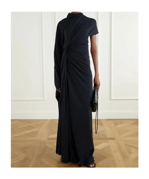 Balenciaga Draped Cape Dress