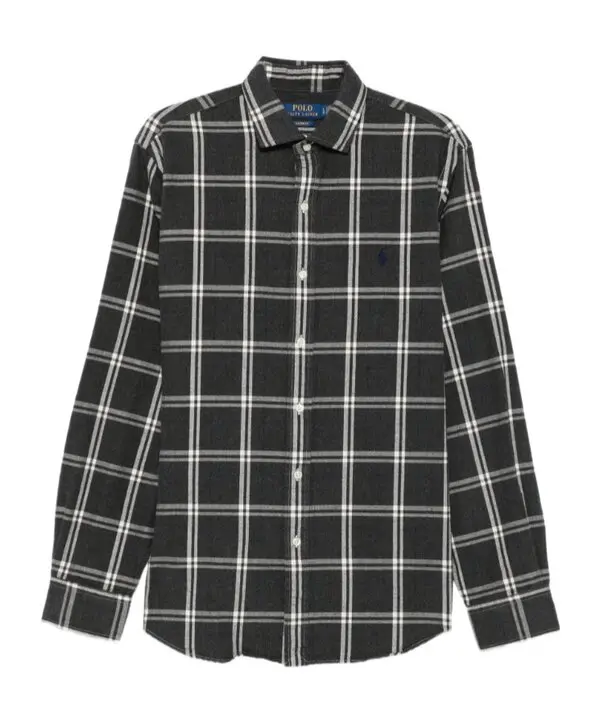 Polo Ralph Lauren Check-pattern Cotton Shirt - Dark Grey