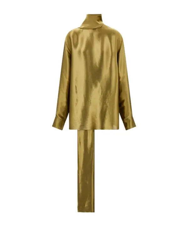 FERRAGAMO Liquid Lamé Blouse