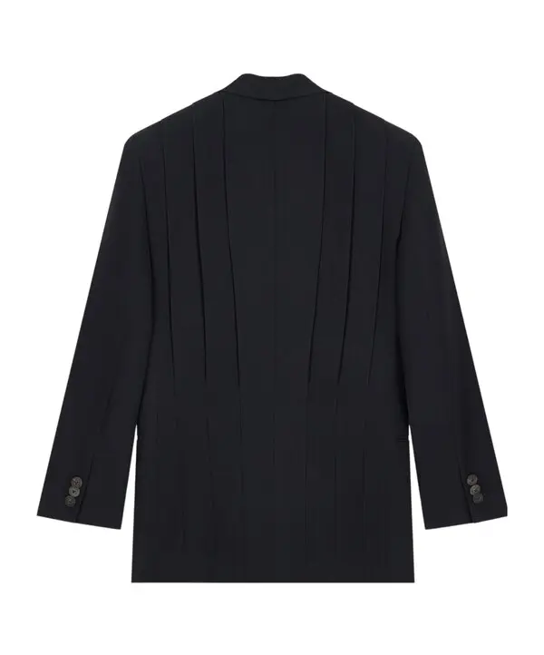 Giorgio Armani Pleated-back Double-breasted Blazer