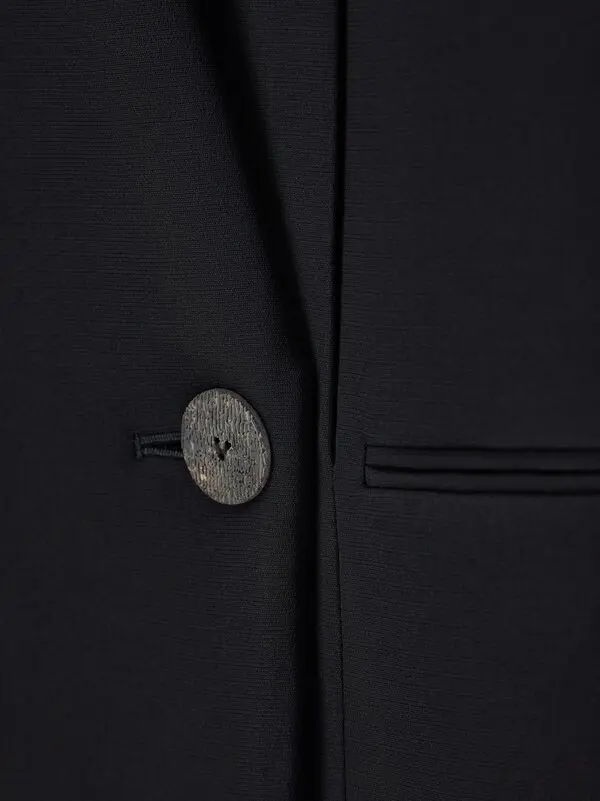 Giorgio Armani Pleated-back Double-breasted Blazer