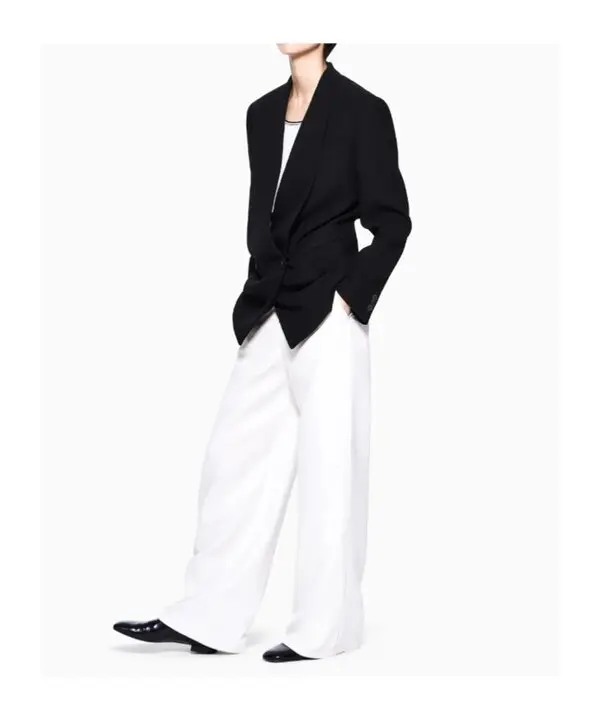 Giorgio Armani Pleated-back Double-breasted Blazer