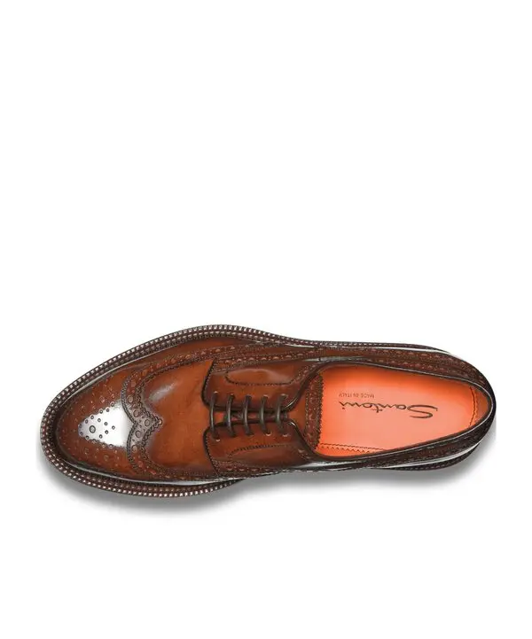 Santoni Brogue Lace-up Shoes