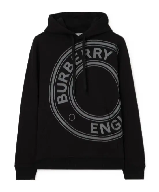 Burberry Logo Graphic Cotton Hoodie