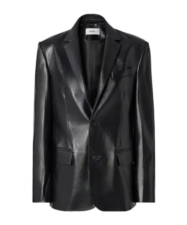 Fendi Nappa Leather Blazer