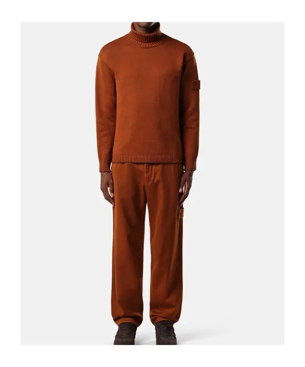 Stone Island Regular-fit Turtleneck Jumper With Ribbed Trims