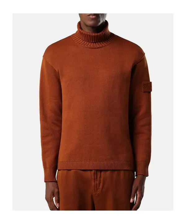 Stone Island Regular-fit Turtleneck Jumper With Ribbed Trims