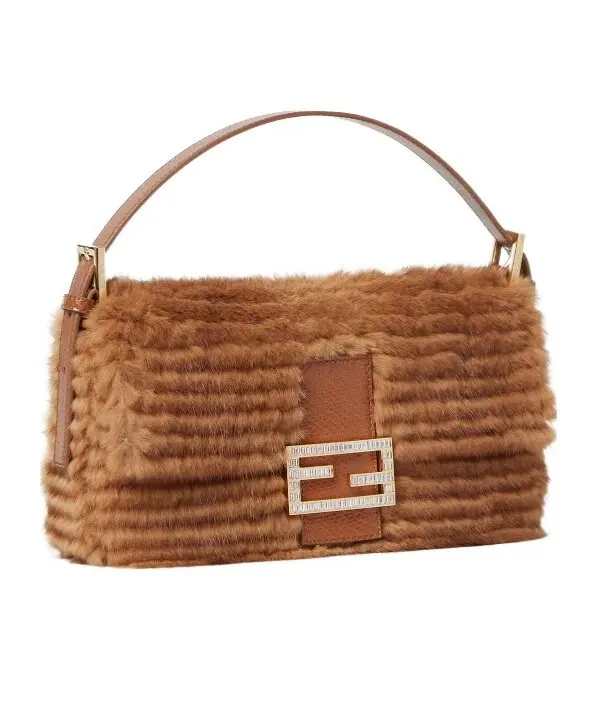 Fendi Baguette 26424 Inlaid Bag