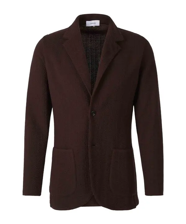 LARDINI Herringbone-knit Jacket