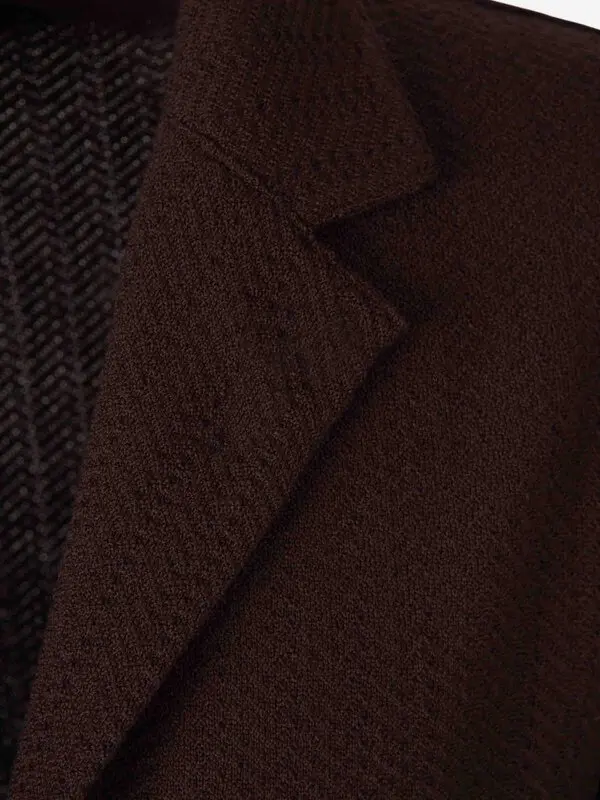 LARDINI Herringbone-knit Jacket