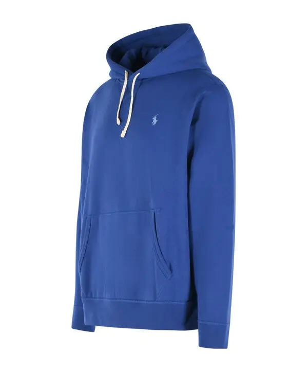 Polo Ralph Lauren Logo Embroidered Drawstring Hoodie - Blue