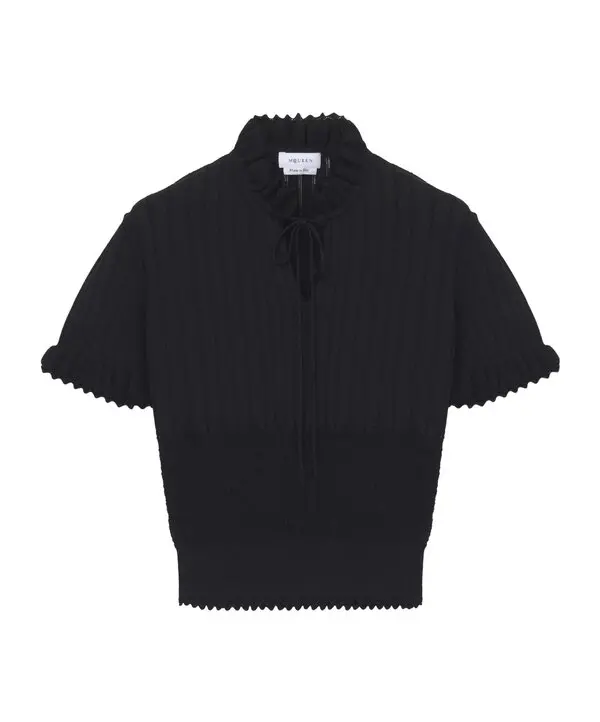 Alexander McQueen Pointelle Knit Top