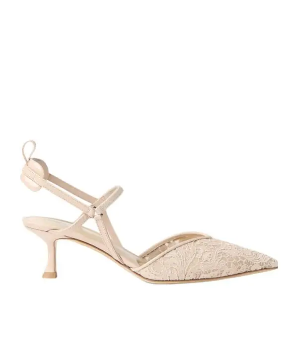 Fendi Very Colibrì -colored Tulle Medium-heeled Slingbacks